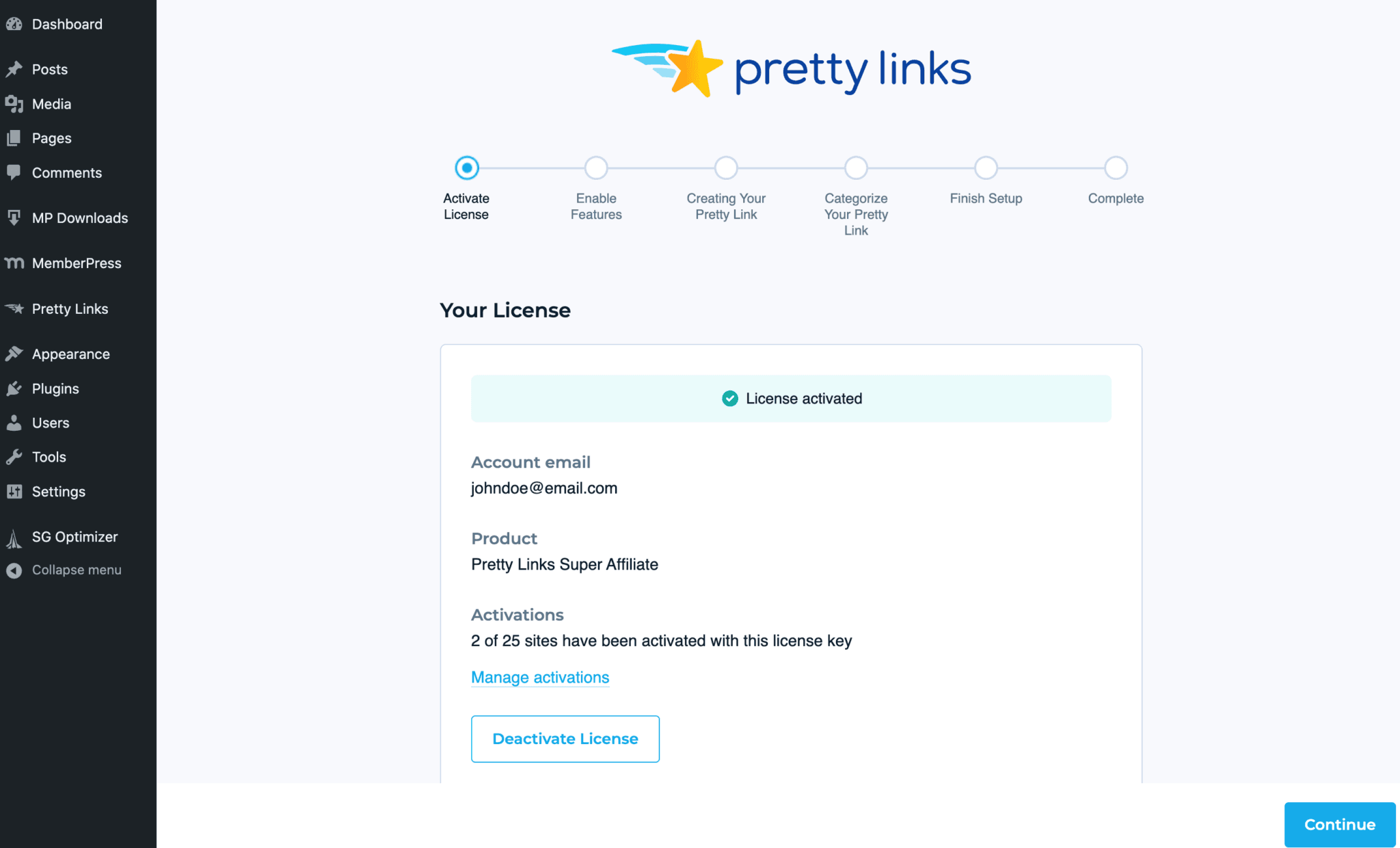 Introducing the Spectacular PrettyLinks Setup Wizard